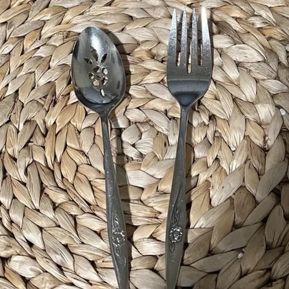 Oneida | Dining | Oneida Community Stainless Flatware My Rose Serving ...